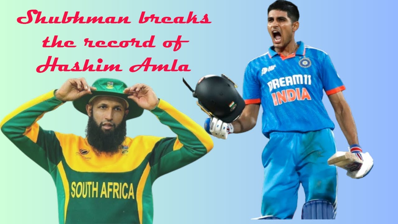 shubhman break record of hashim alma #indiavsengland # ...