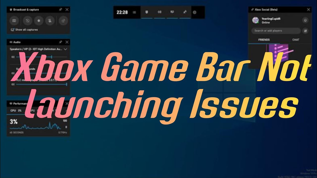 Xbox Game Bar Not working / Launching (Fix) - YouTube