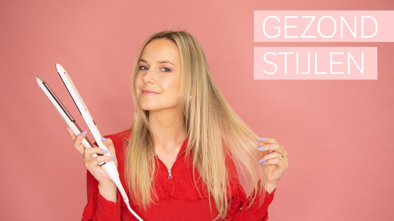 HOW TO: je haar stijlen met de stijltang op een gezonde manier - YouTube