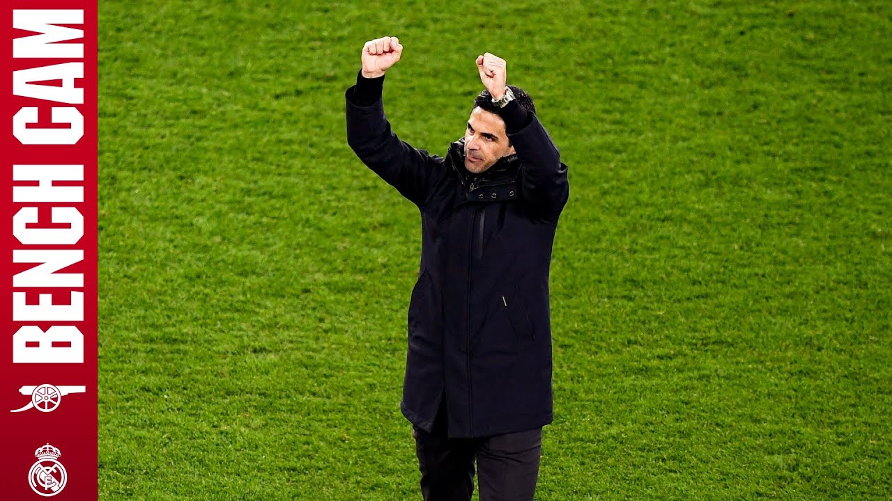 All the pitchside celebrations in N5! | BENCH CAM | Arsenal vs Real ...