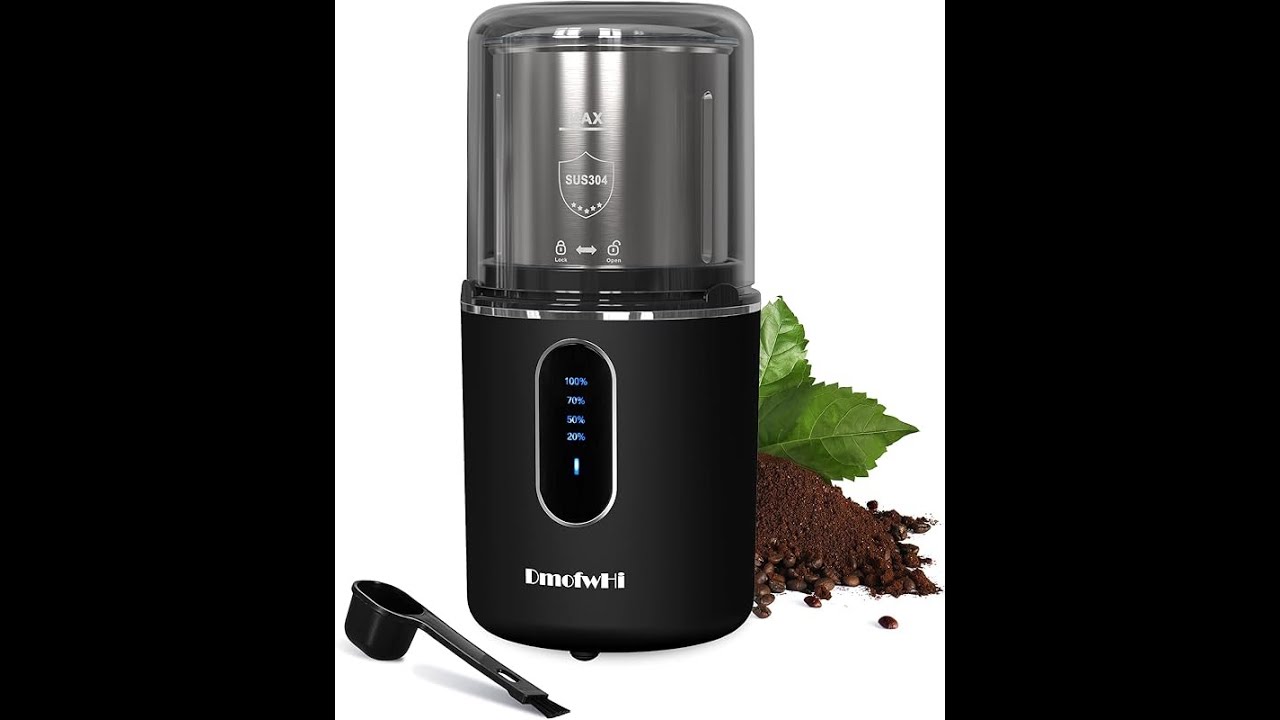 DmofwHi Cordless Coffee Grinder Electric, USB Rechargeable - YouTube
