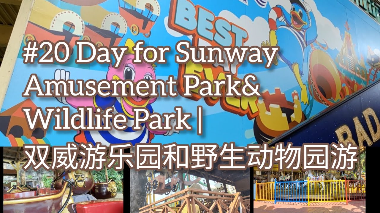 #20 Day for Sunway Amusement Park& Wildlife Park | 双威游乐园和野生动物园游 - YouTube