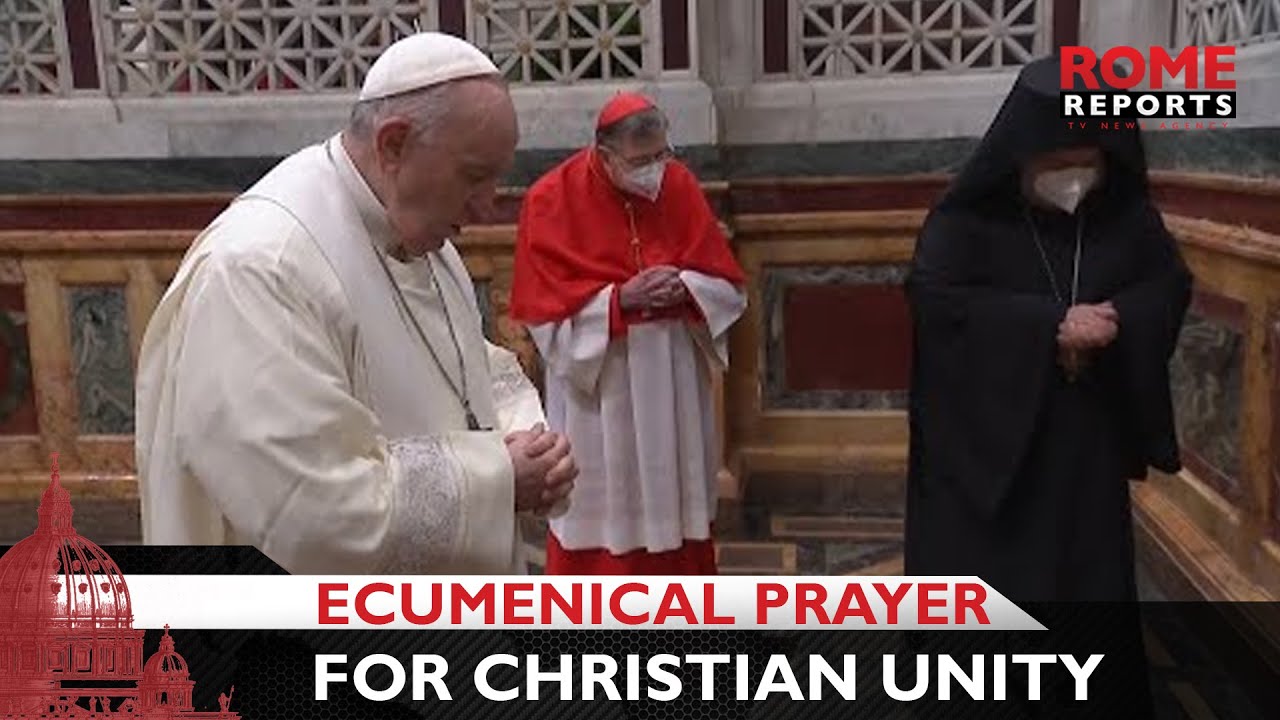 Pope Francis leads ecumenical prayer for Christian unity in Rome - YouTube