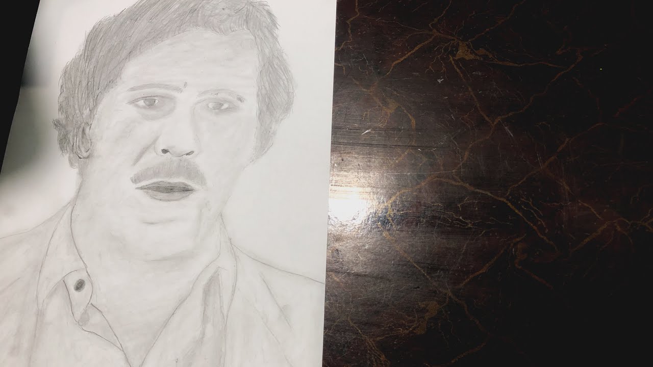 Drawing Pablo Escobar | Pencil Drawing - YouTube