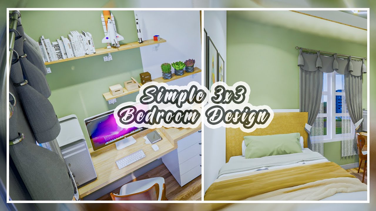 Simple Minimalist Bedroom Design Ideas For 3x3 Meters - YouTube