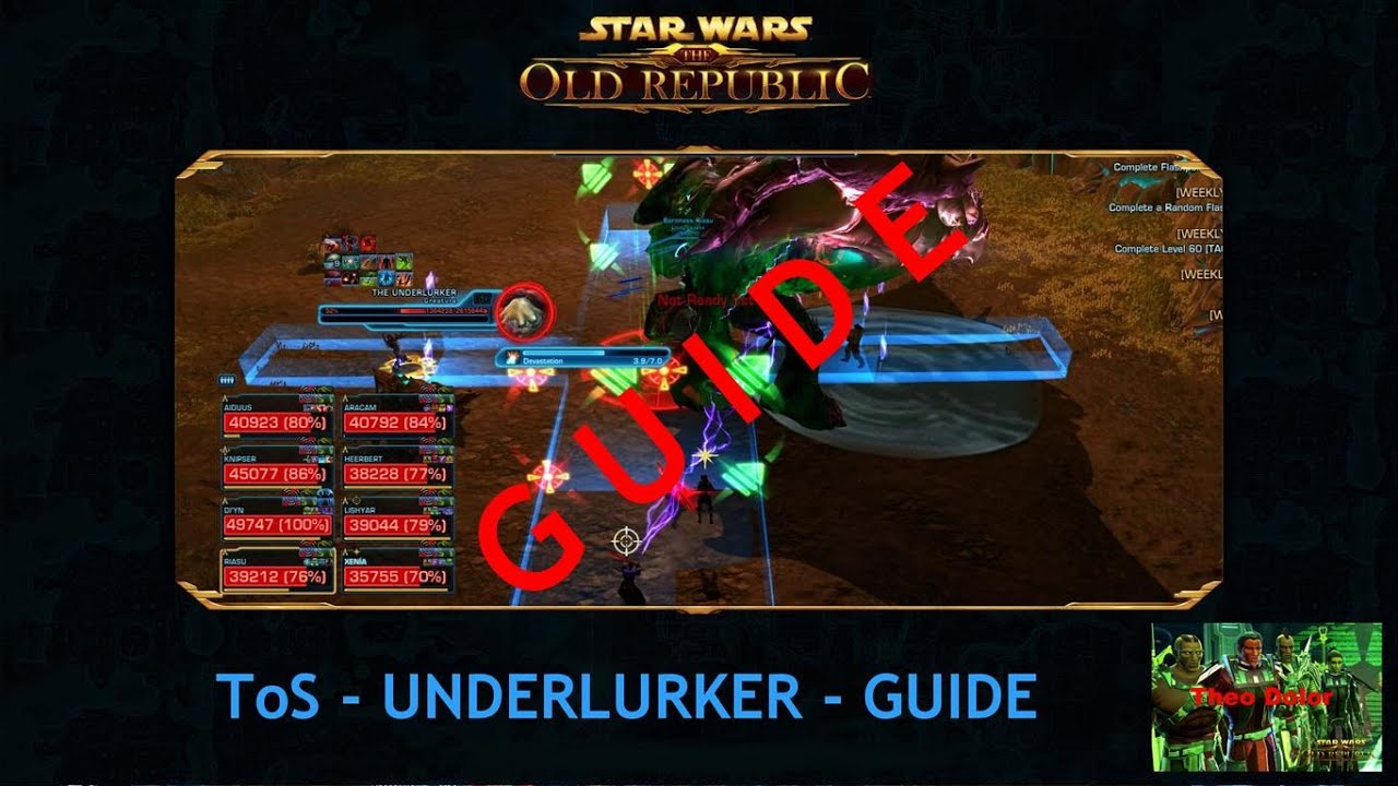 SWTOR ToS/TdO | Underlurker | 8SM | Guide - YouTube