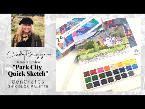 How to Paint a Watercolor Quick Sketch - Demonstration using GenCrafts ...