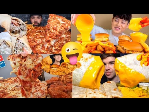 *FoodCravings* MUKBANGERS BEST FAST FOOD COMBOS|FAST FOOD EATING SOUNDS ...