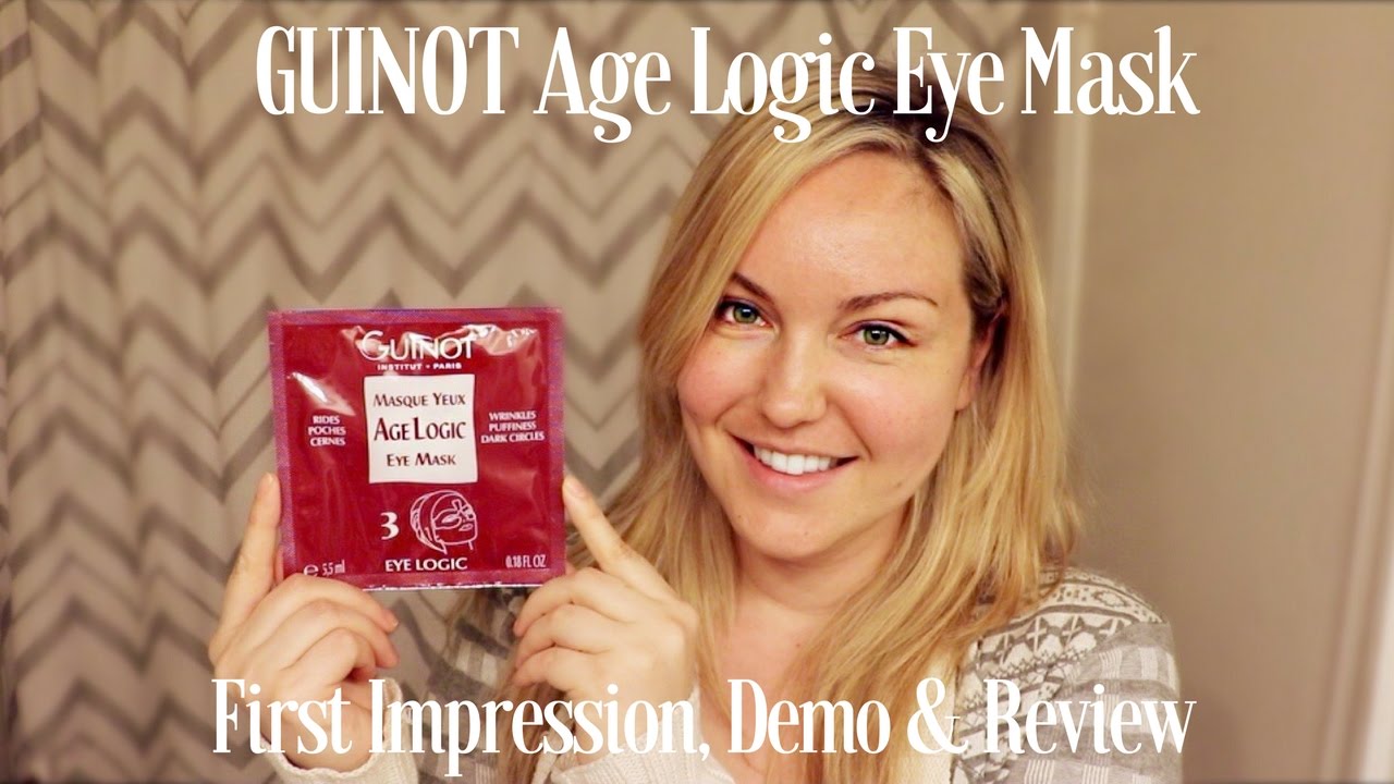 Guinot Age Logic Eye Mask | First Impression, Demo & Review - YouTube