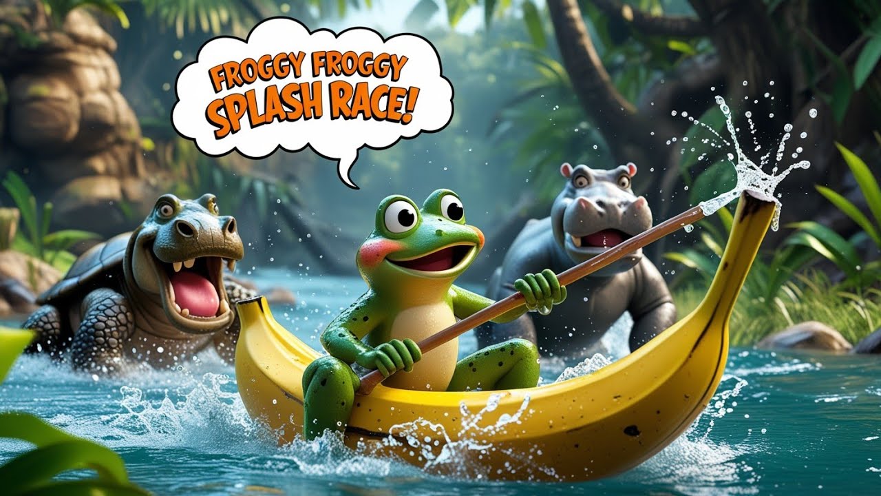 "Froggy Froggy Jungle Dance Party with Animal Friends 🐸🦁🐒 | Fun Kids ...