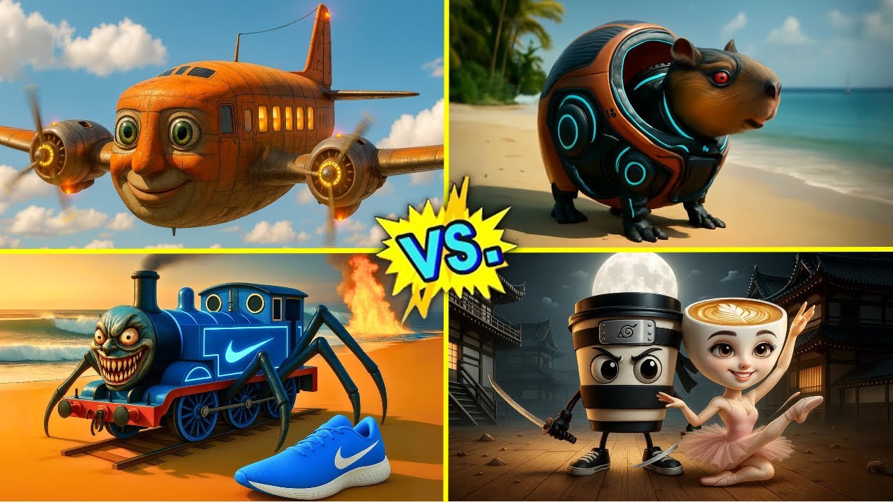BRAINROT PLANE 🆚 BRAINROT CYBER 🆚 BRAINROT THOMAS TRAIN 🆚 ASSASINO ...