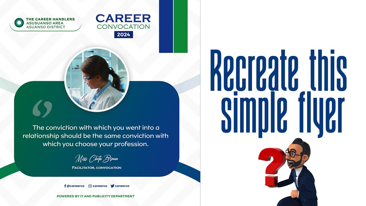 How to recreate this stunning flyer from scratch - YouTube