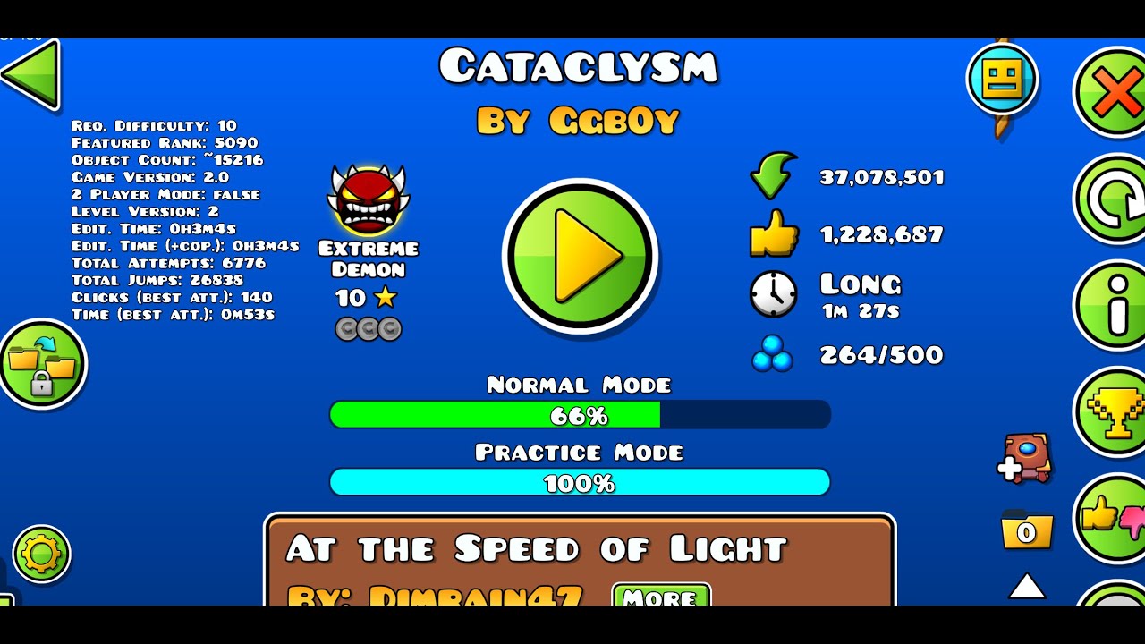 Trying to beat old cataclysm (for the moment) - YouTube