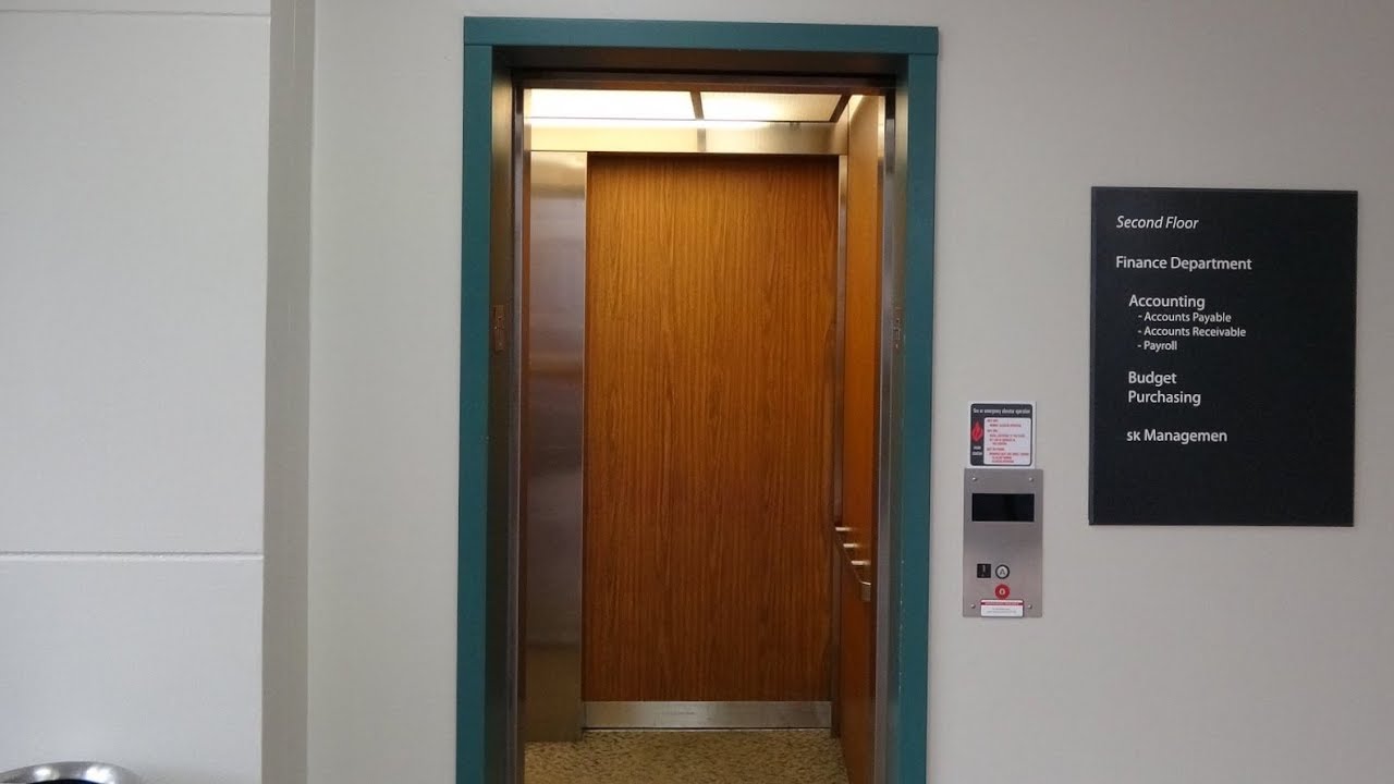 Old Dover Traditional Hydraulic Elevator at City Hall/Municipal Building in College Station, TX ...