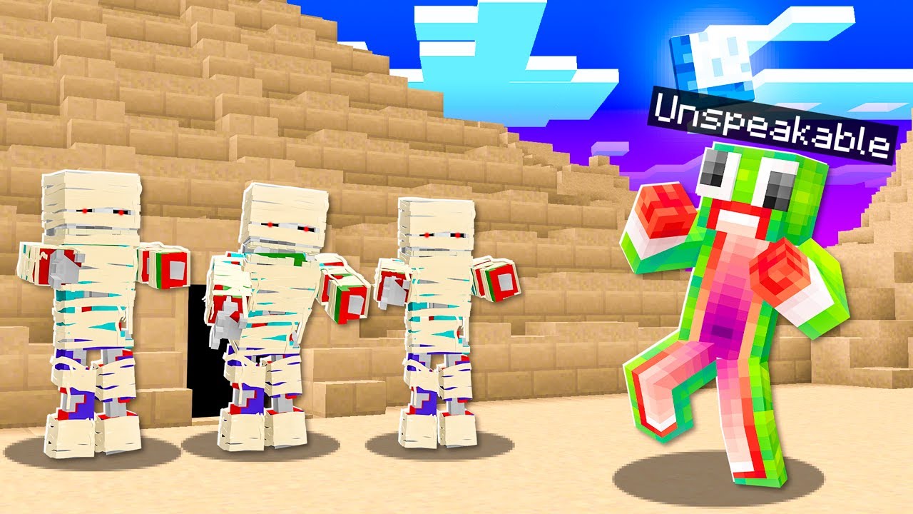 I Went Inside A PYRAMID In MINECRAFT... - YouTube