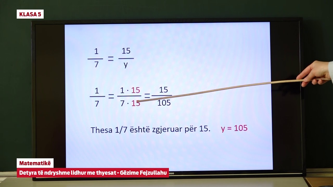 5853 - Matematikë - Detyra të ndryshme lidhur me thyesat - YouTube