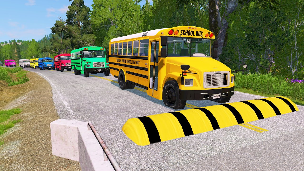 Buses vs Massive Speed Bumps DS Games #001 - YouTube