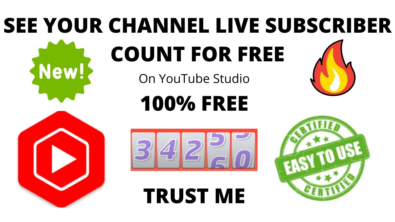 How To See Your Channel Subscriber Count For Free In YouTube Studio ...