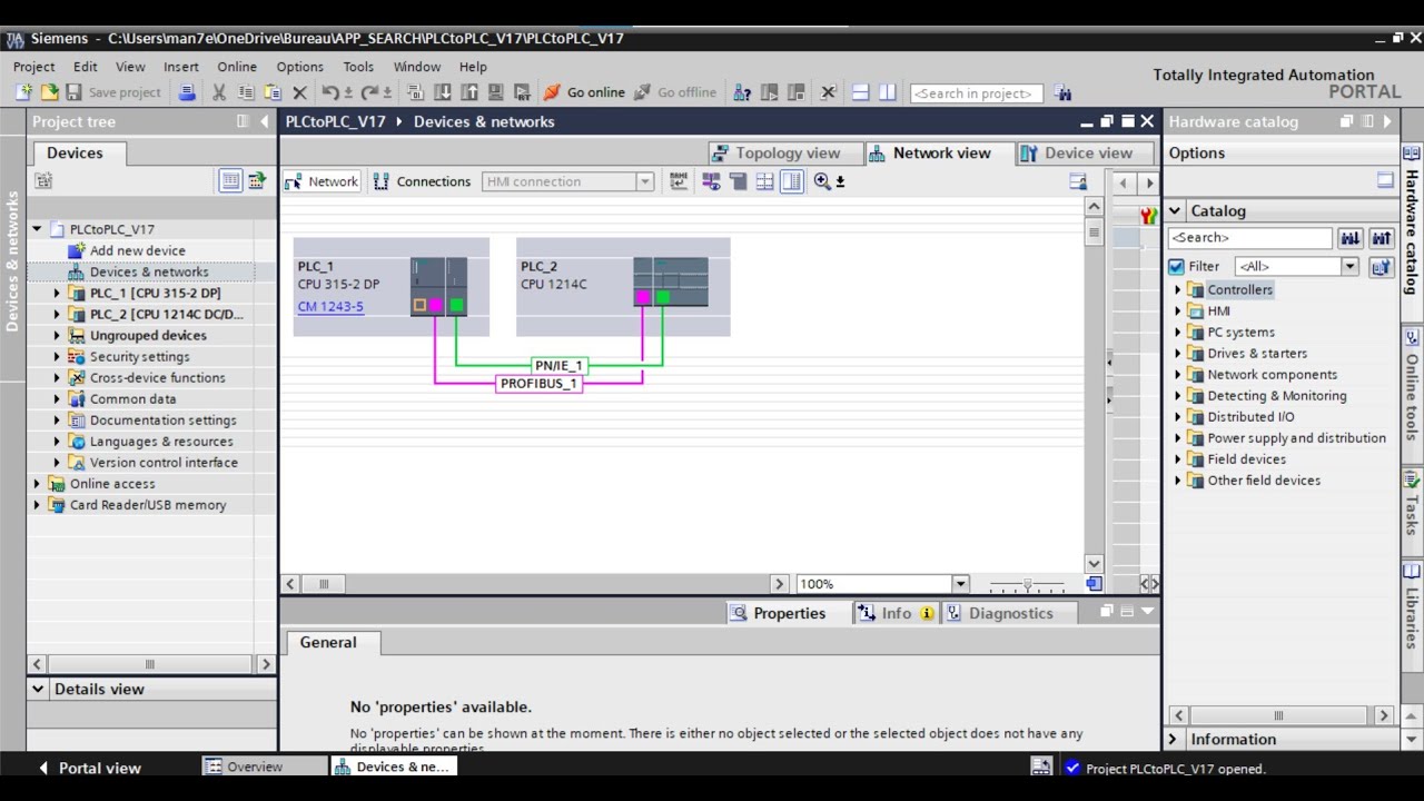 Communication inter-PLC entre S7-300 et S7-1200_Profibus - YouTube