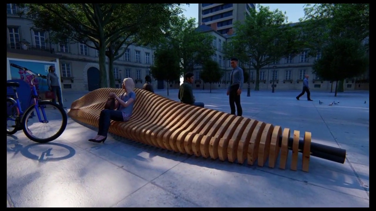 Parametric Bench by Rhino 6 and Grasshopper 10 - YouTube