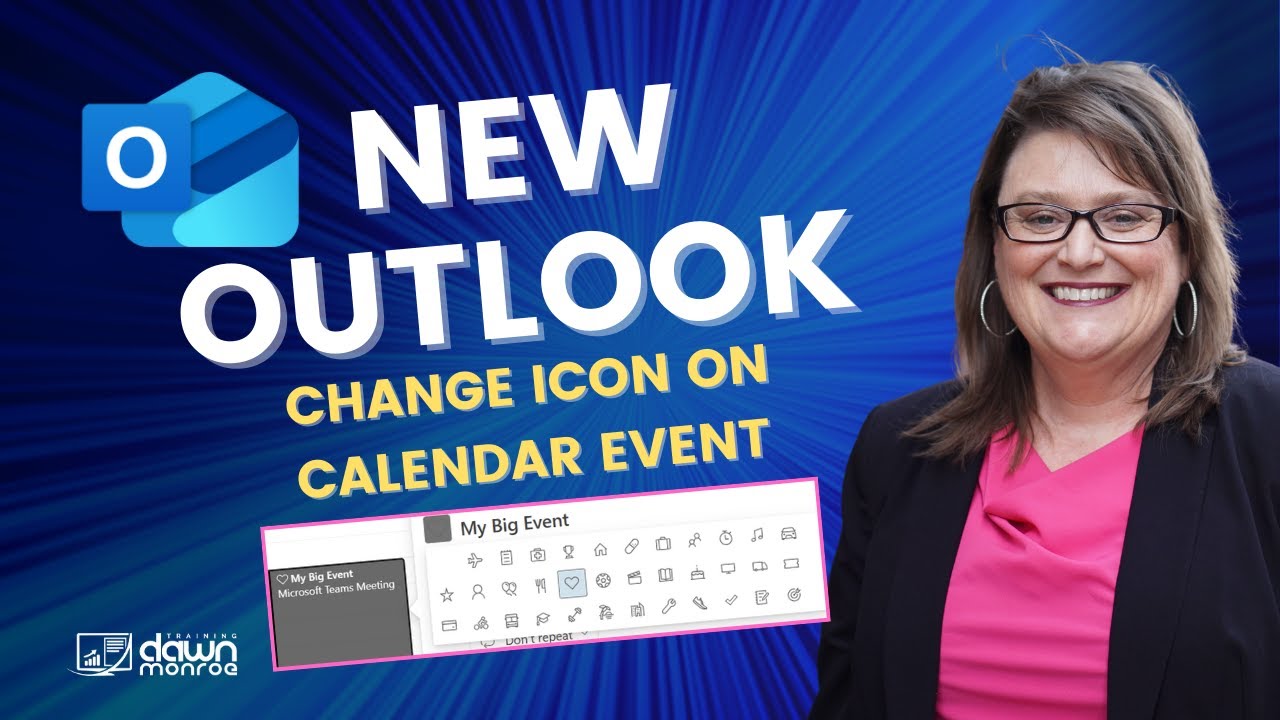 Change Calendar Event Icon | Microsoft Outlook NEW - YouTube