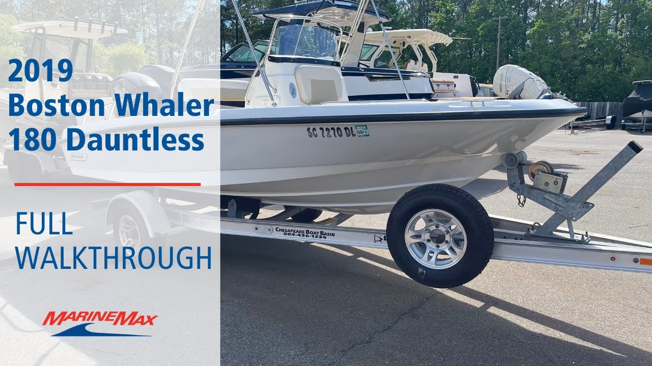 2019 Boston Whaler 180 Dauntless | MarineMax Charleston - YouTube