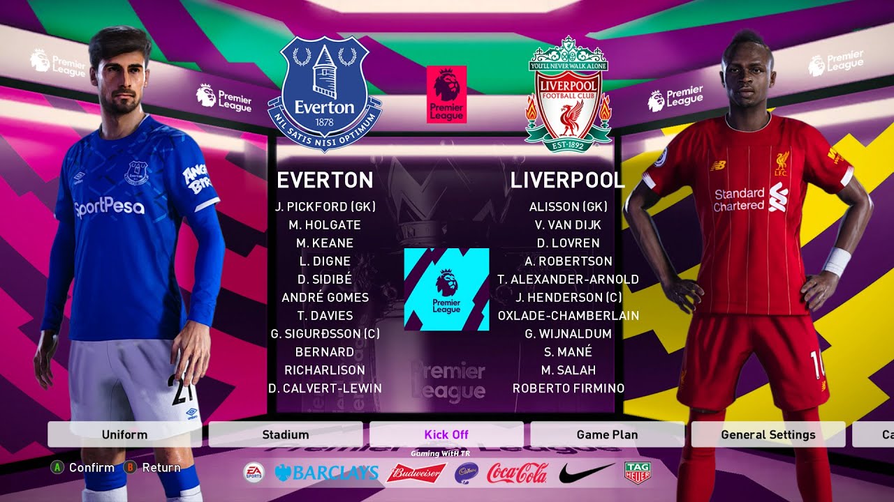 PES 2020 | EVERTON VS LIVERPOOL | PREMIER LEAGUE 2019/2020 | FHD ...