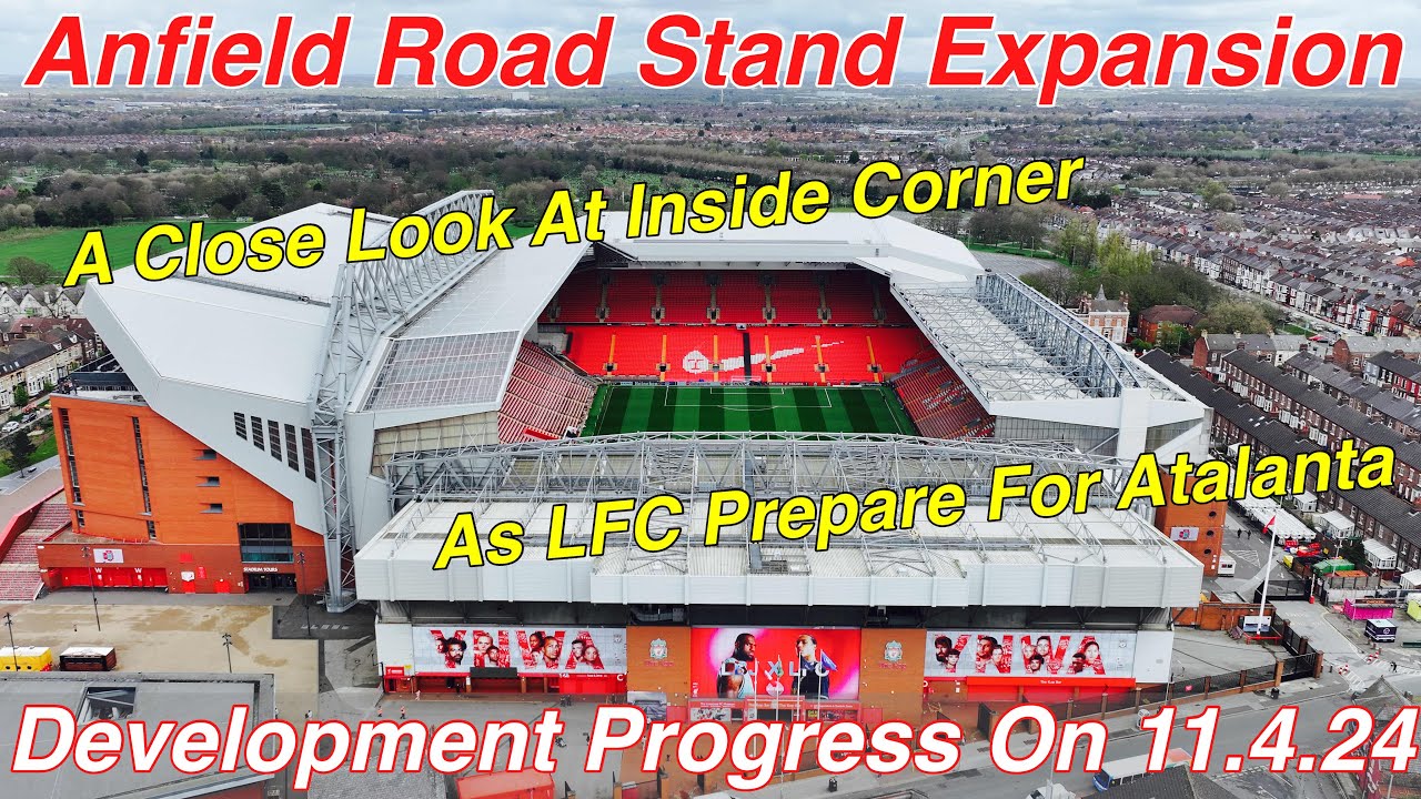 Anfield Road Stand on 11.4.24. A Good Look At The Inside Corner As ...