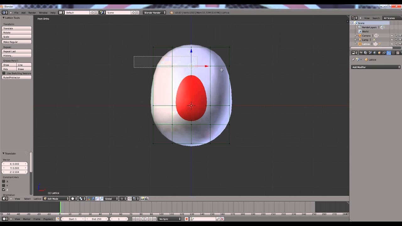 Ojos ovalados con Lattice en Blender - YouTube