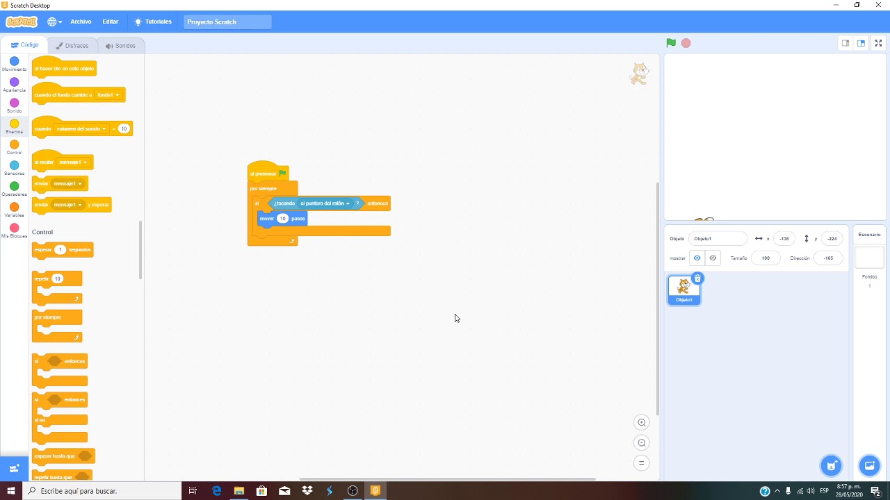 Scratch Bloques - sensores - YouTube