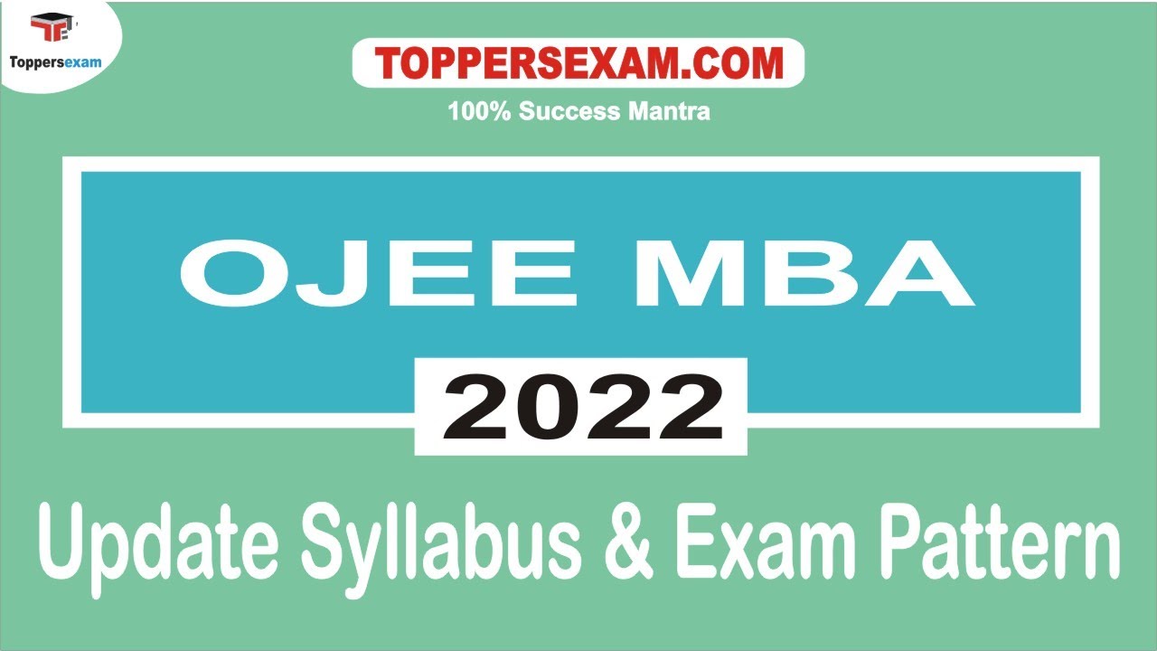 OJEE MBA Important Questions 2022 | Update Syllabus & Pattern | Online ...