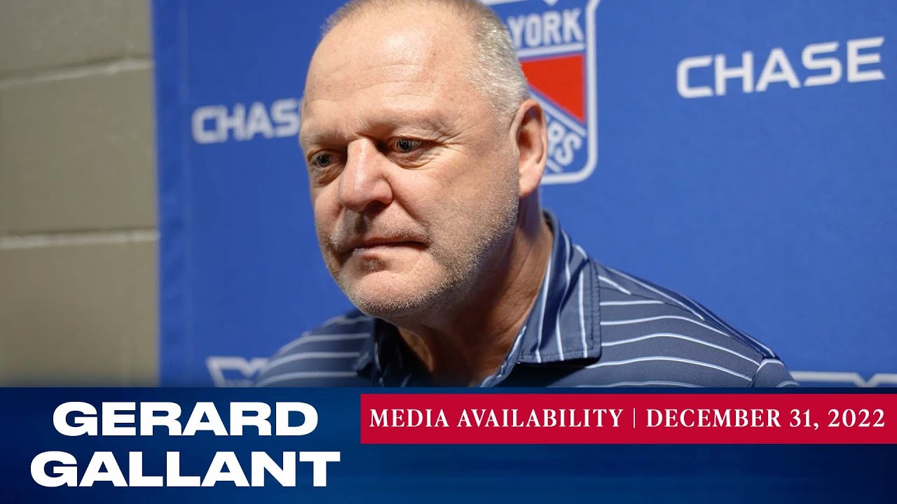 New York Rangers: Gerard Gallant Media Availability | Dec. 31, 2022 ...