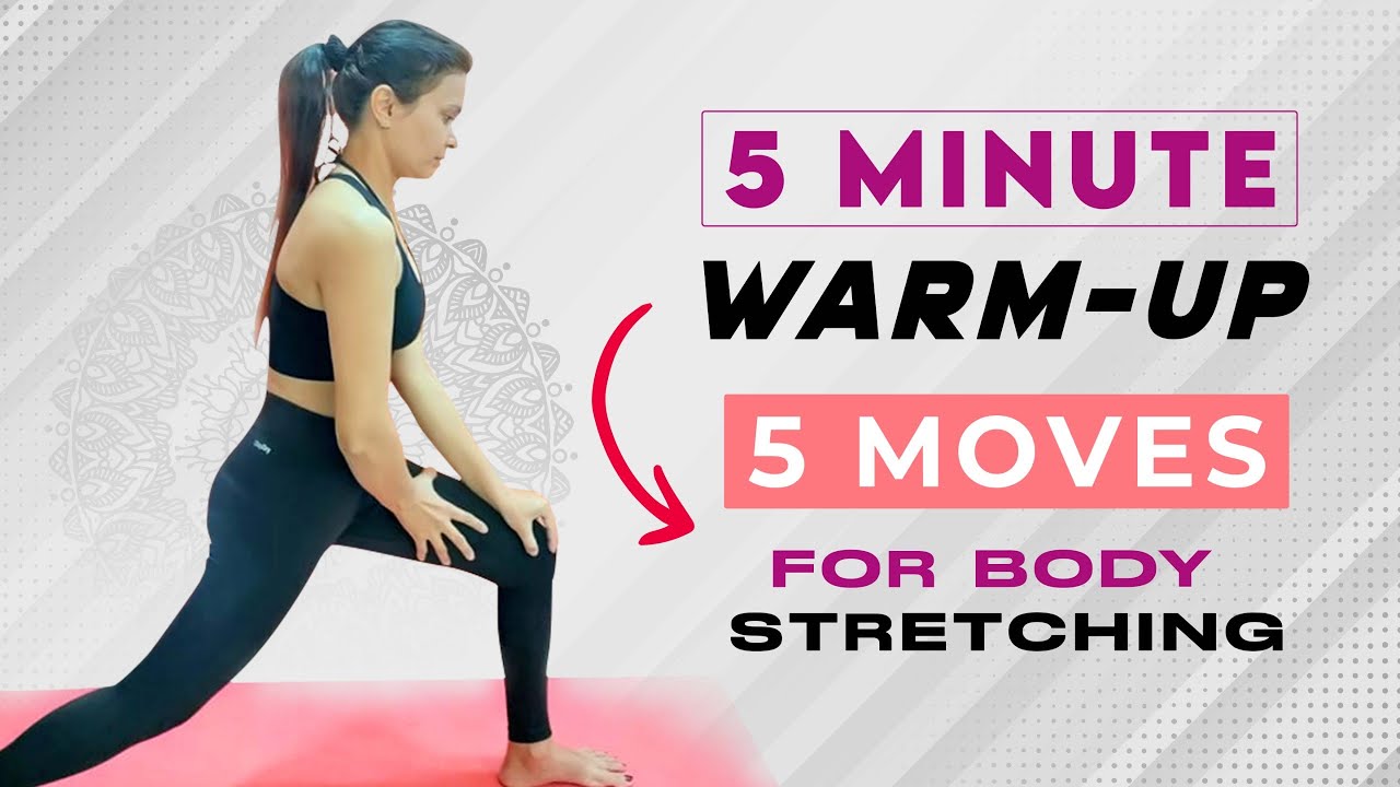 5 minute warmup | Body stretching | Exercise |Fitness - YouTube