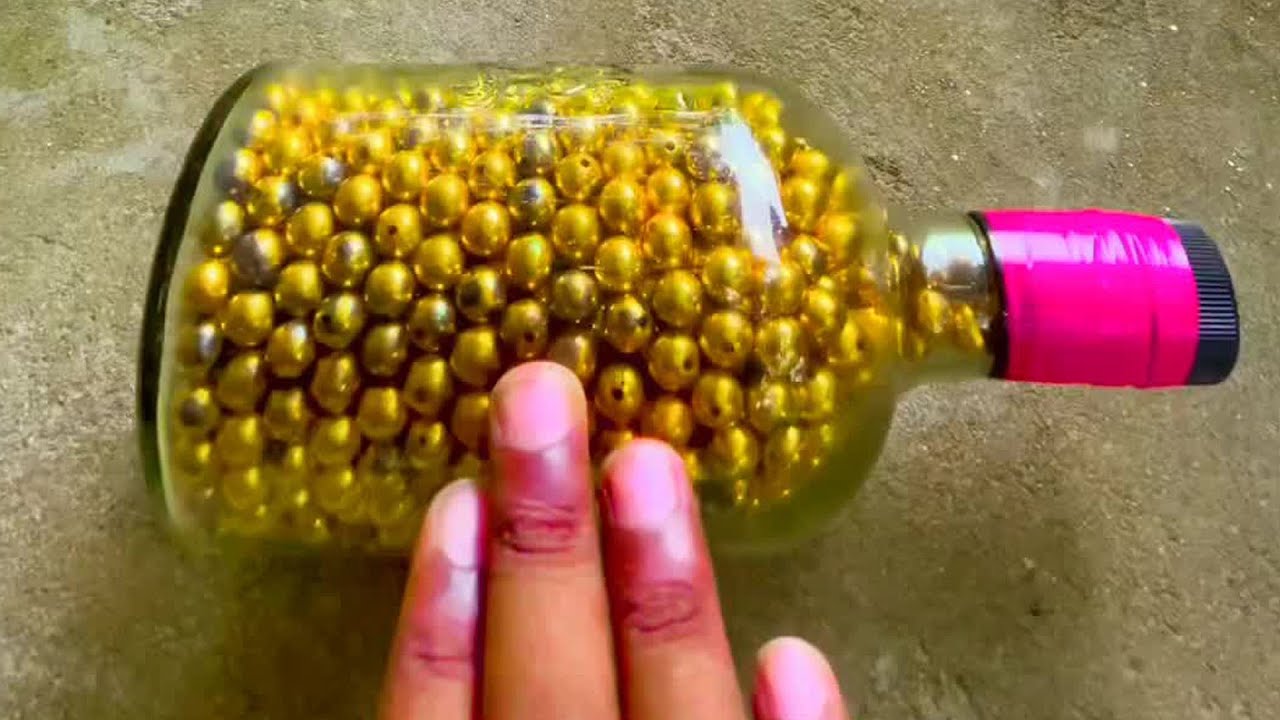 Crushing Glass Bottles | Breaking Glass Bottles & Balloon Drops 🍾🔥 ...