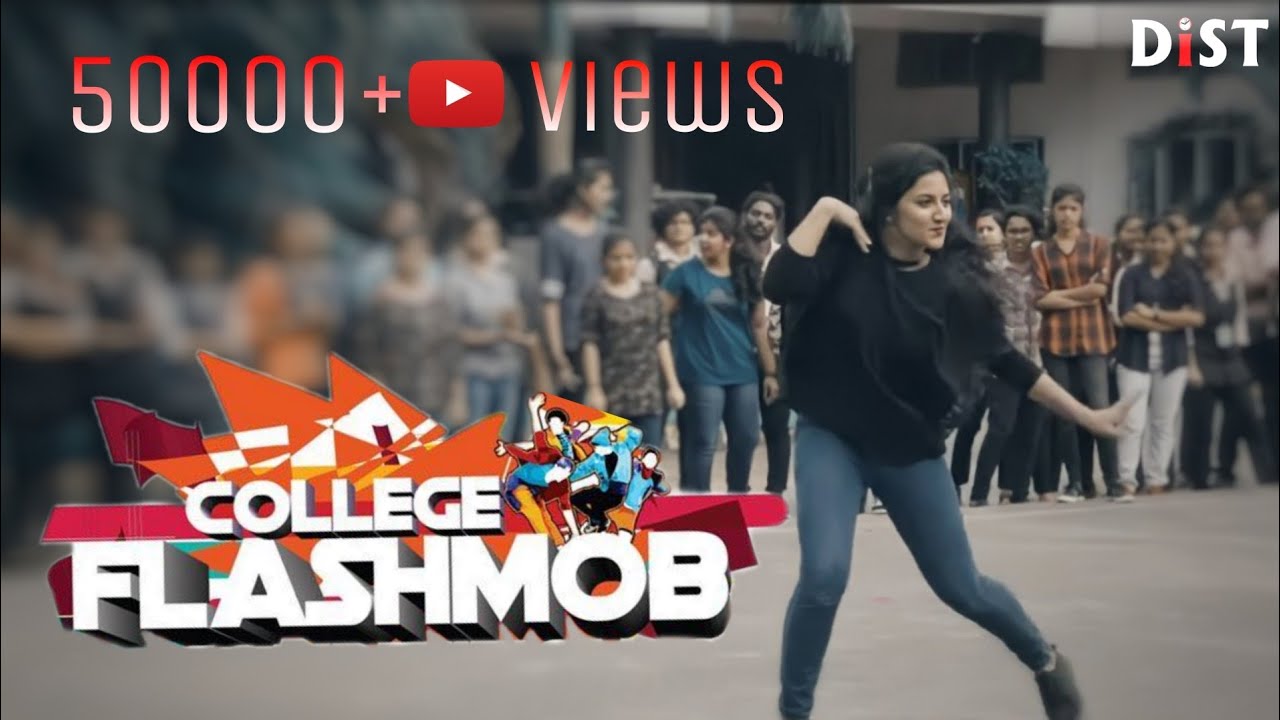 College Flash Mob | DiST College Angamaly | Daksh 2k19 - YouTube