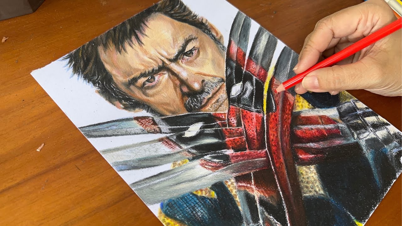 How I Draw Wolverine and Deadpool 2024 | Colored Pencils | #marvel # ...