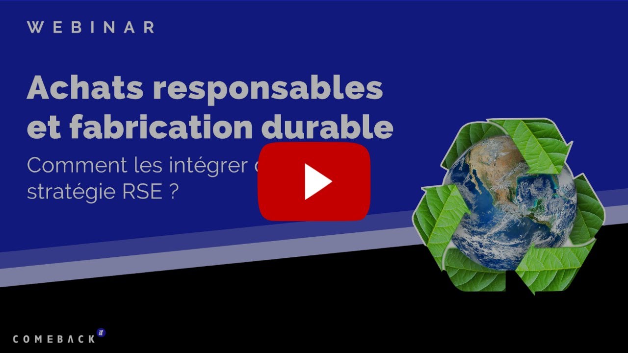 [WEBINAR] Achats Responsables et Fabrication Durable - YouTube
