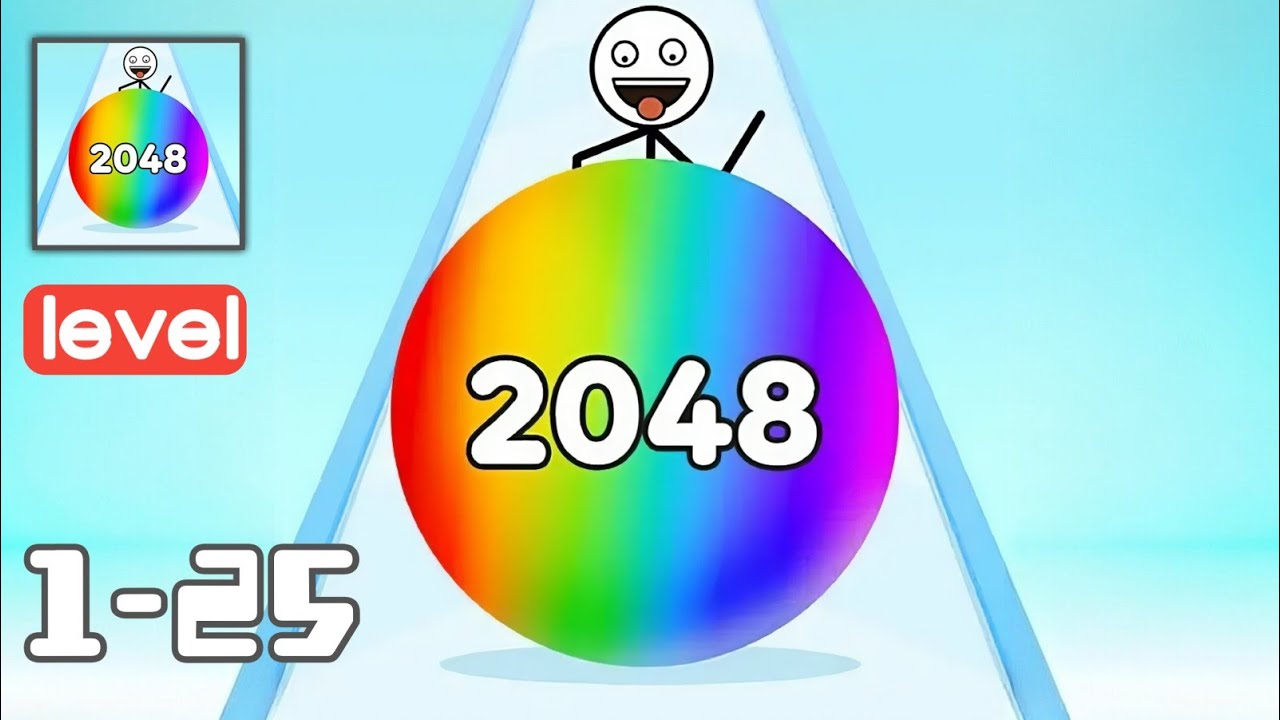 Stickman Roll - Gameplay Walkthrough - All Levels 1-25 - Funny Stickman ...