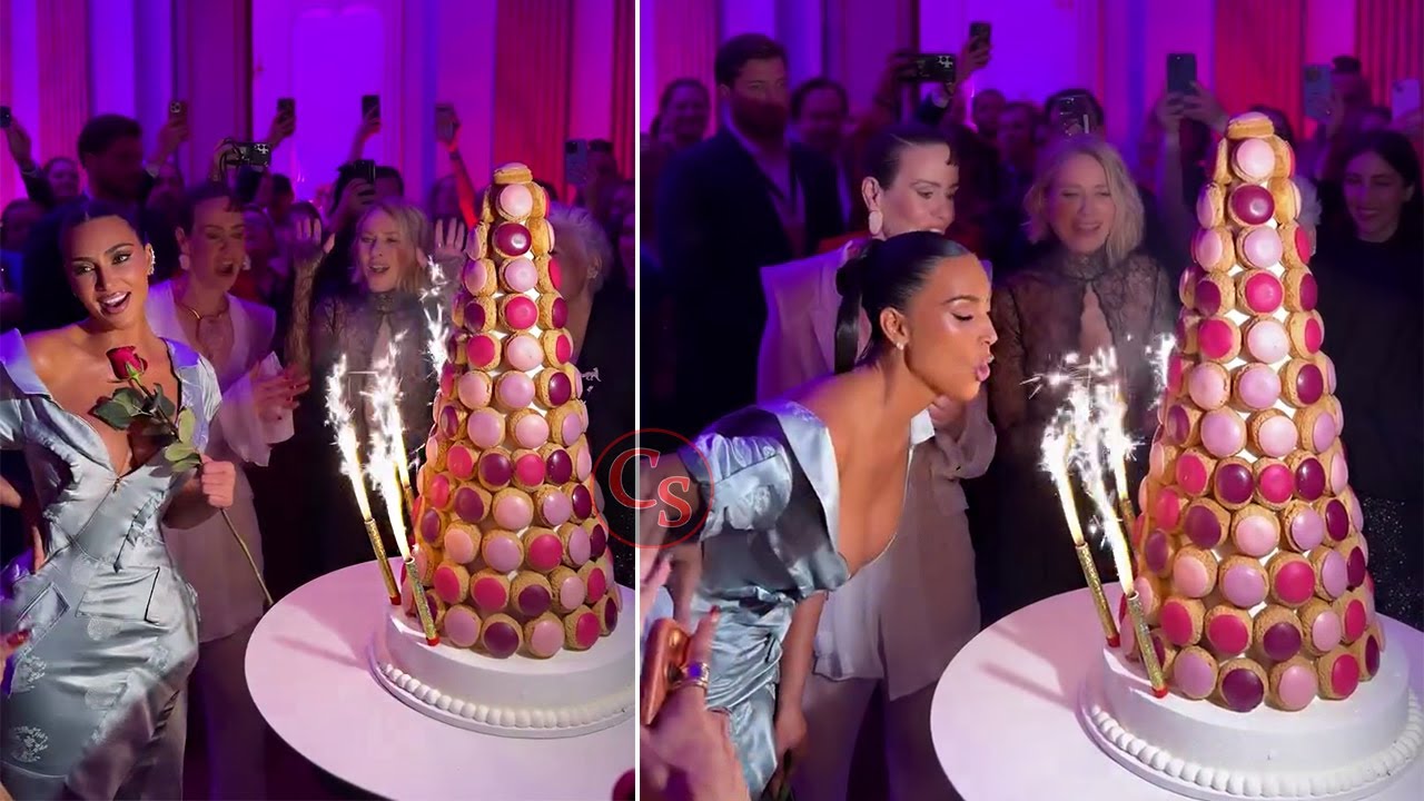 Inside Kim Kardashian's Massive 45th Birthday Party in Paris - YouTube