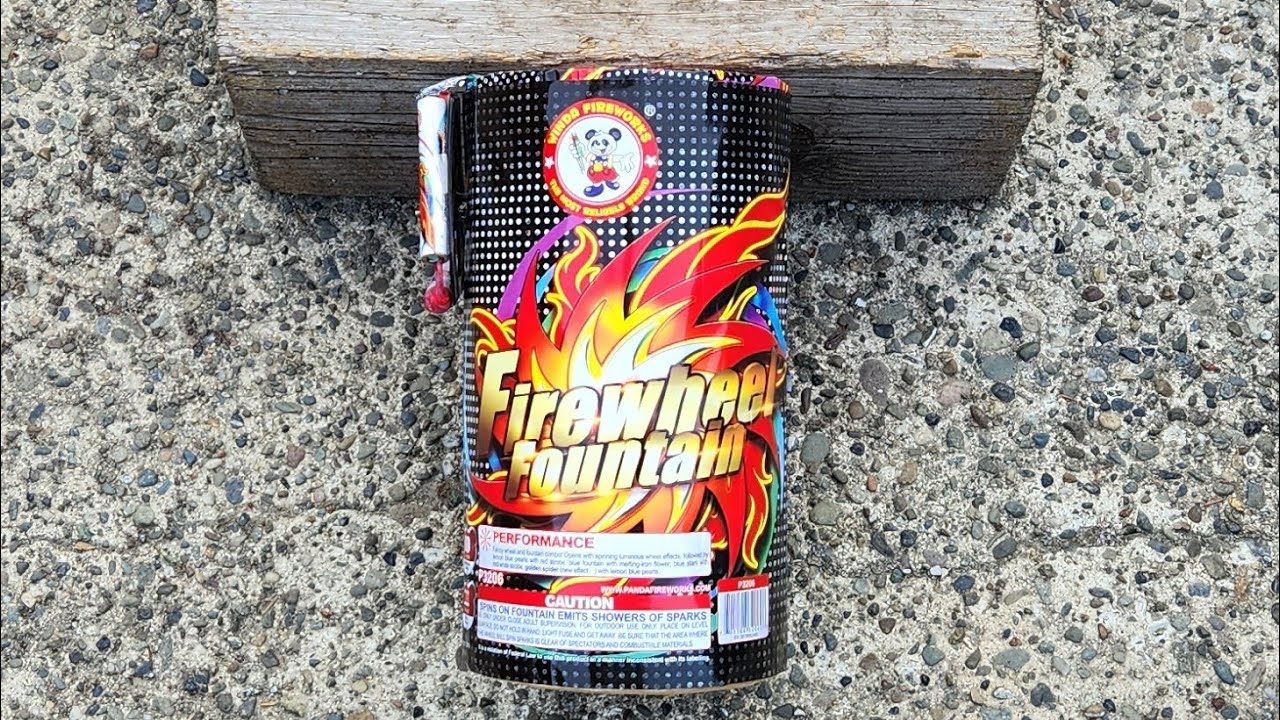 Firewheel fountain by Winda Fireworks - YouTube