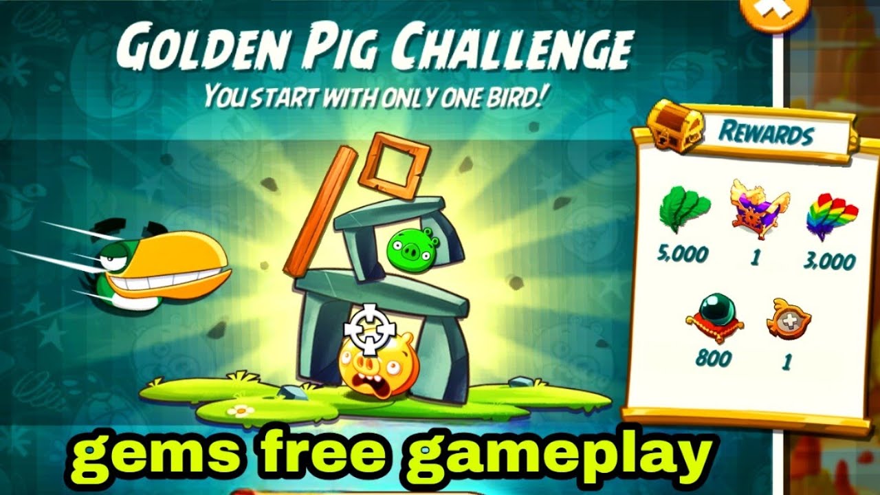 Angry birds 2 the golden pig challenge with hal 22 nov 2025 gems free# ...