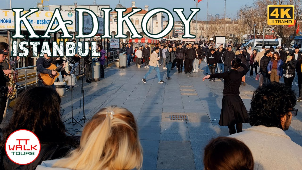 👨‍🎤Moda Seaside Walking Tour Istanbul | Kadikoy Walking Tour | 4K 60fps ...
