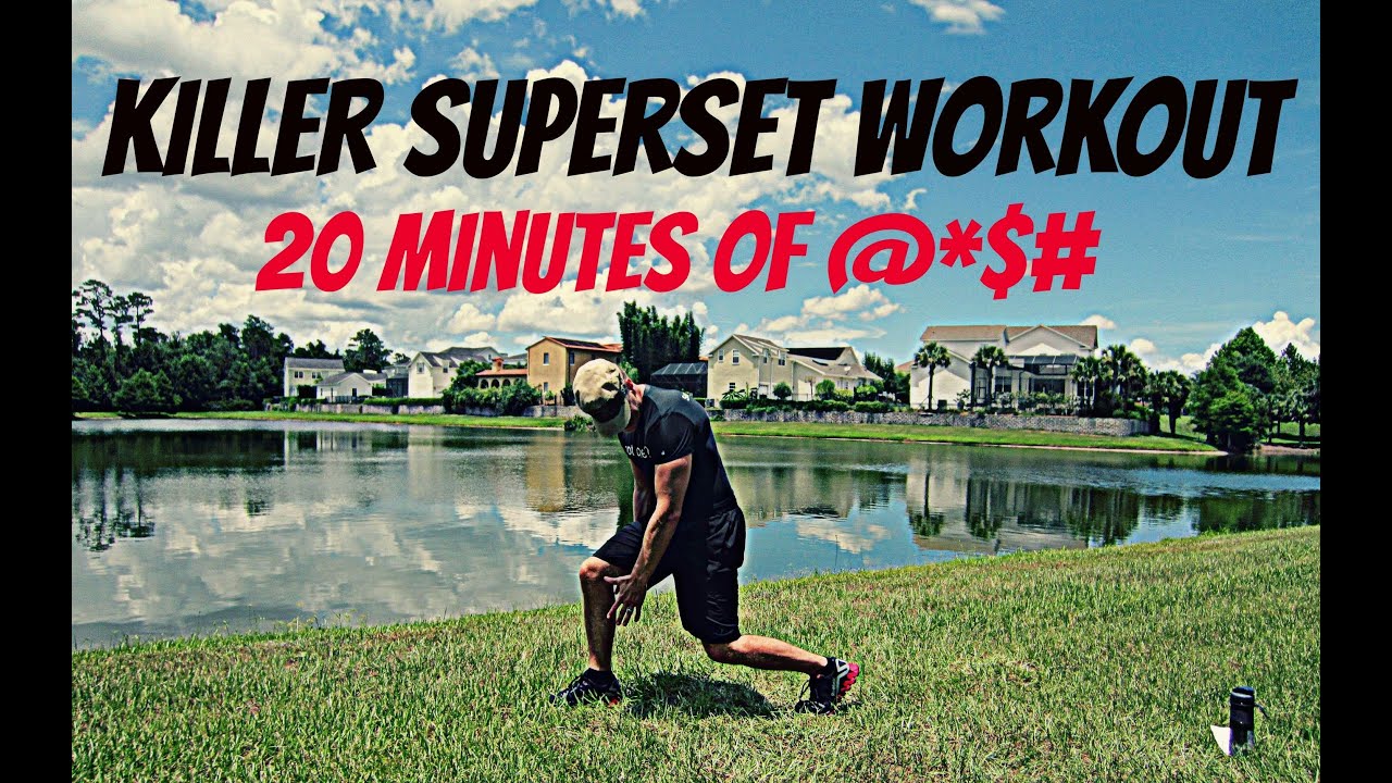 20 minute Superset Workout - 4 Workouts in 1 Video! - YouTube