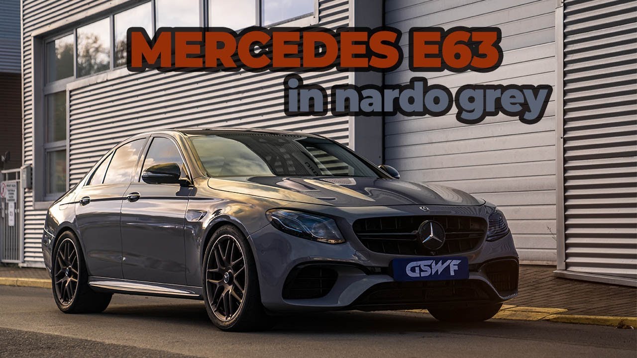 Wrapping Mercedes E63S AMG in Nardo Grey vinyl wrap | Color Change wrap - YouTube