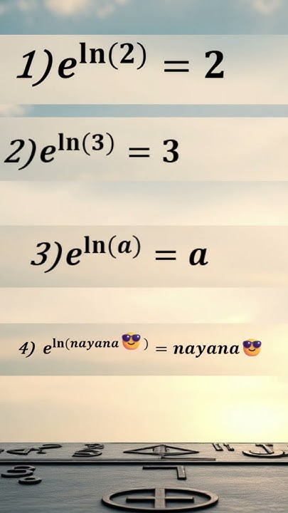 How to Get Rid of Natural Log in Math Problems😎#maths #combinedmaths ...