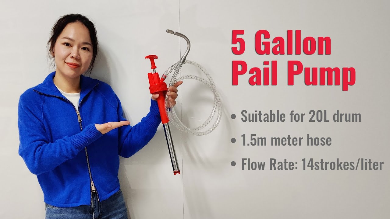 5 Gallon Pail Pump for 20L Drum Introduction - YouTube