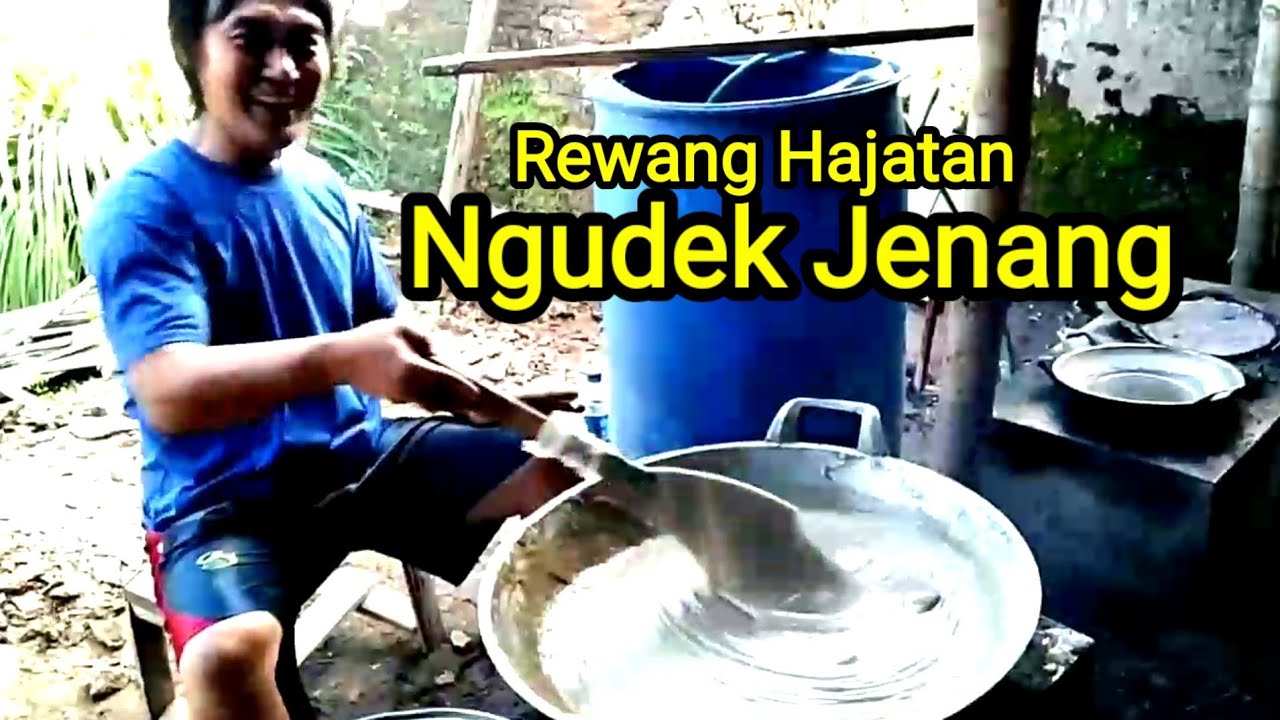 Rewang Hajatan Ngudek Jenang Di Dapur Hajatan - YouTube