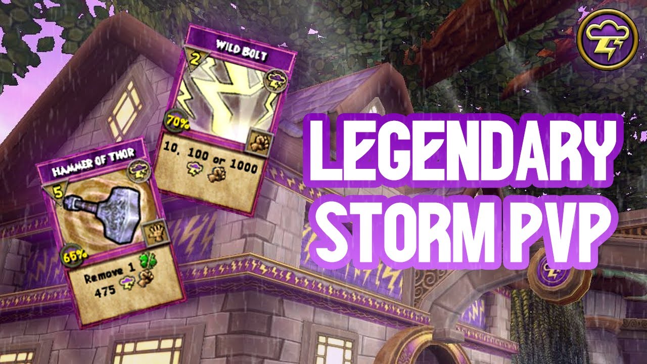 Wizard101: LEGENDARY STORM PvP (60): Baiting The EFREET! - YouTube