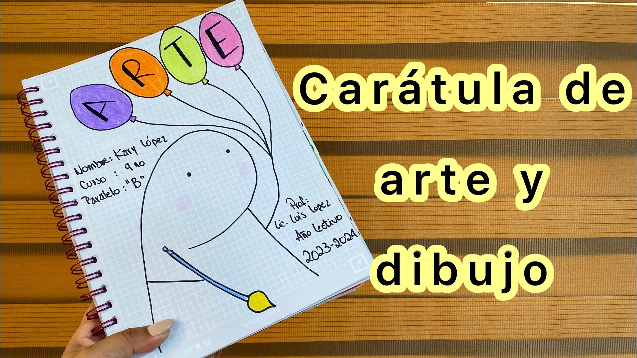 Cómo realizar una carátula o portada de ARTE Y DIBUJO - YouTube