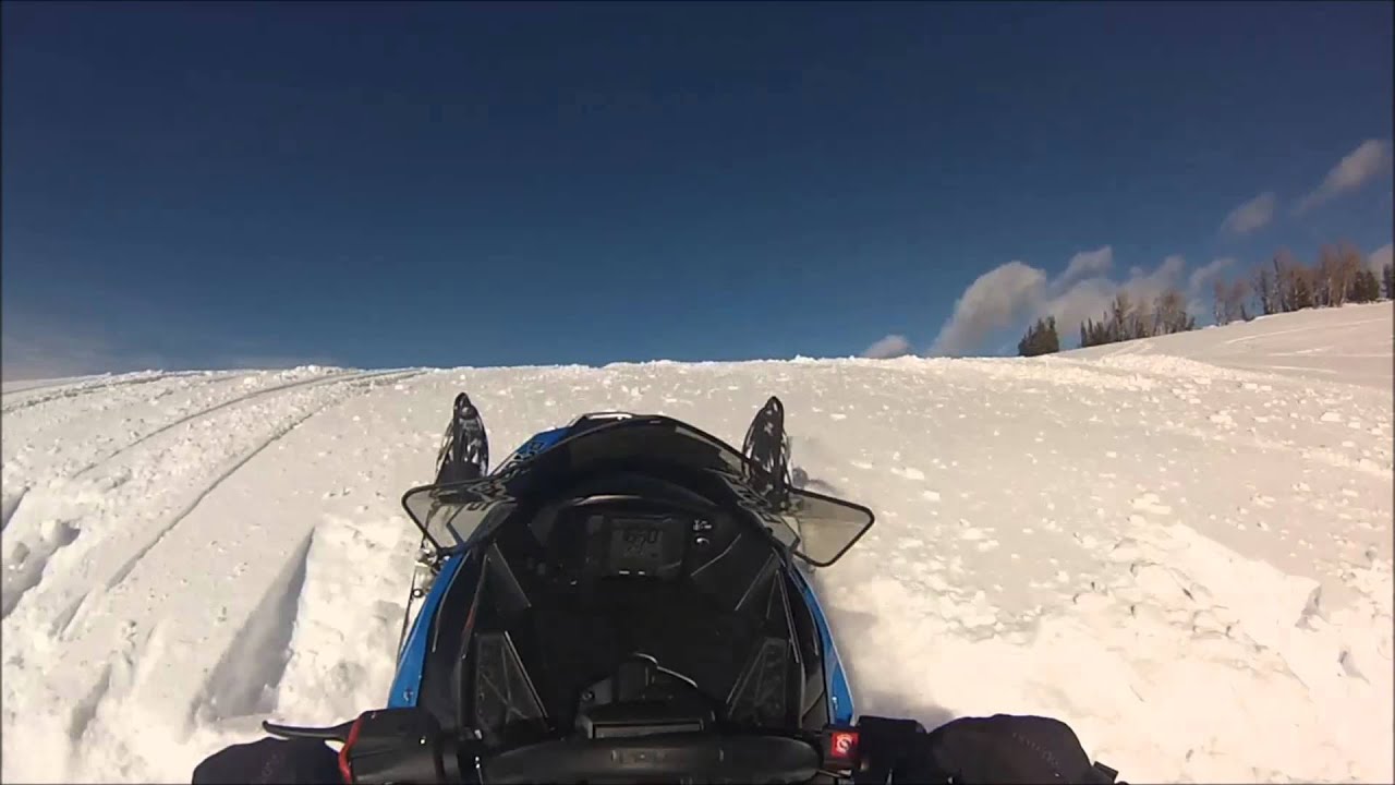 Huge Snowmobile Jump in Togwotee Area in WY with Go Pro - YouTube